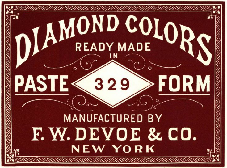 Victorian graphic design: Stylized paint labels (1870s & 1880s) - Click ...