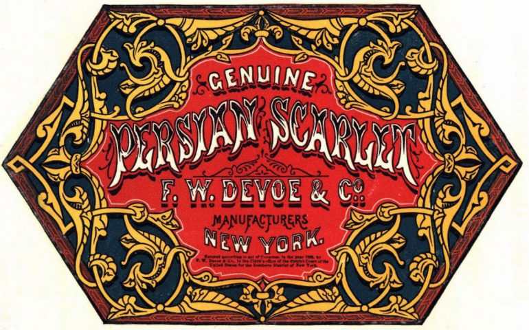 Victorian graphic design: Stylized paint labels (1870s & 1880s) - Click ...