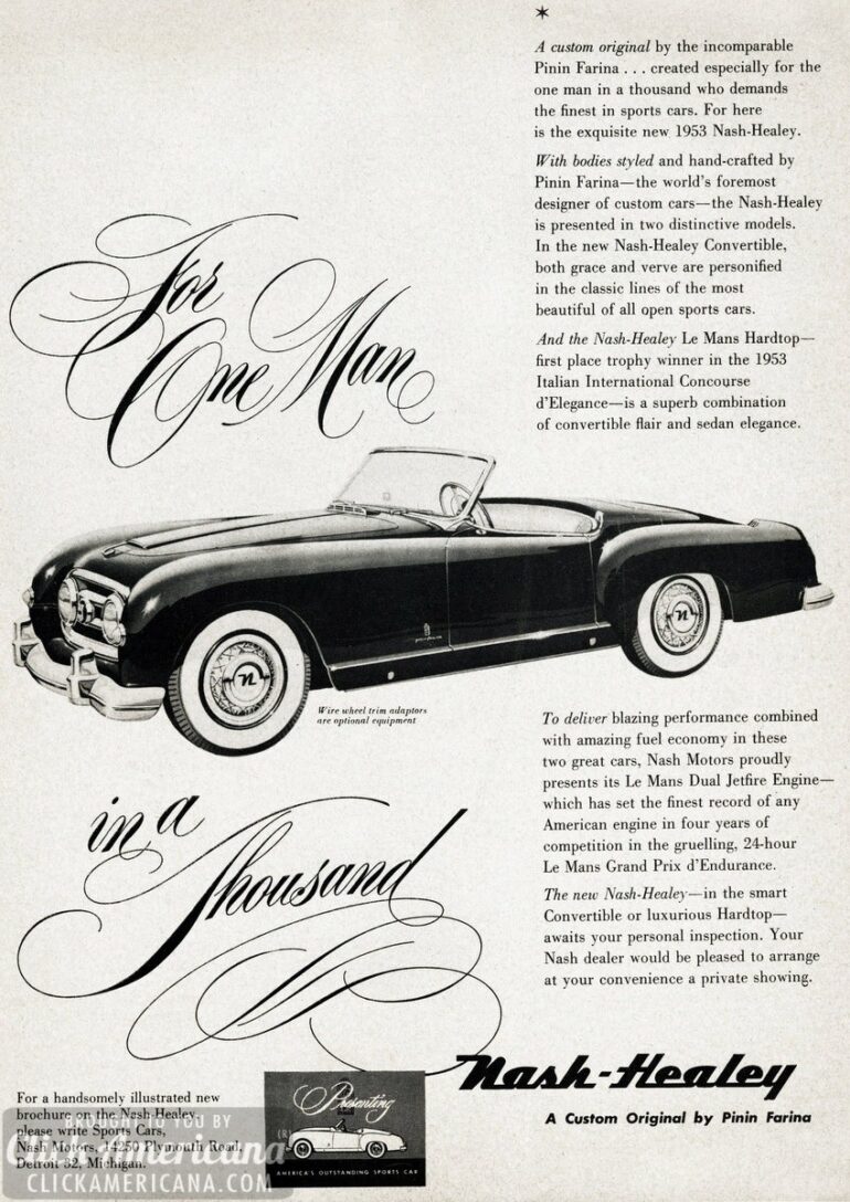 The 1953 Nash-Healey was once considered America's finest sports car ...