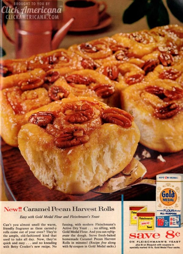 Caramel-pecan harvest rolls: A warm & delicious retro recipe - Click ...