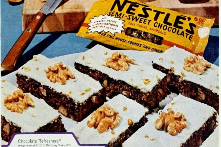 Chocolate refreshers brownies (1960) - Click Americana