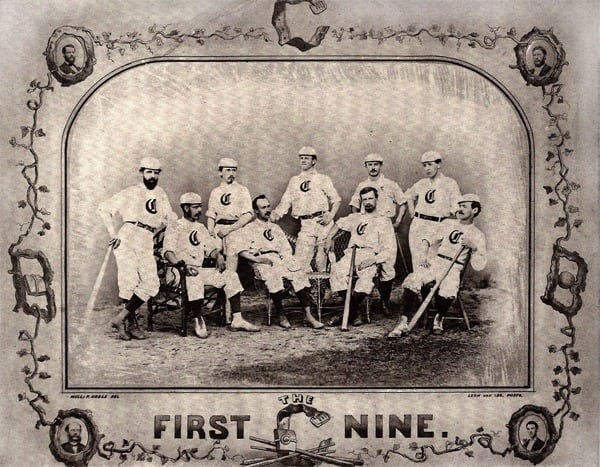 cincinnati-first-nine-baseball-red-stockings | Cincinnati reds poster ...