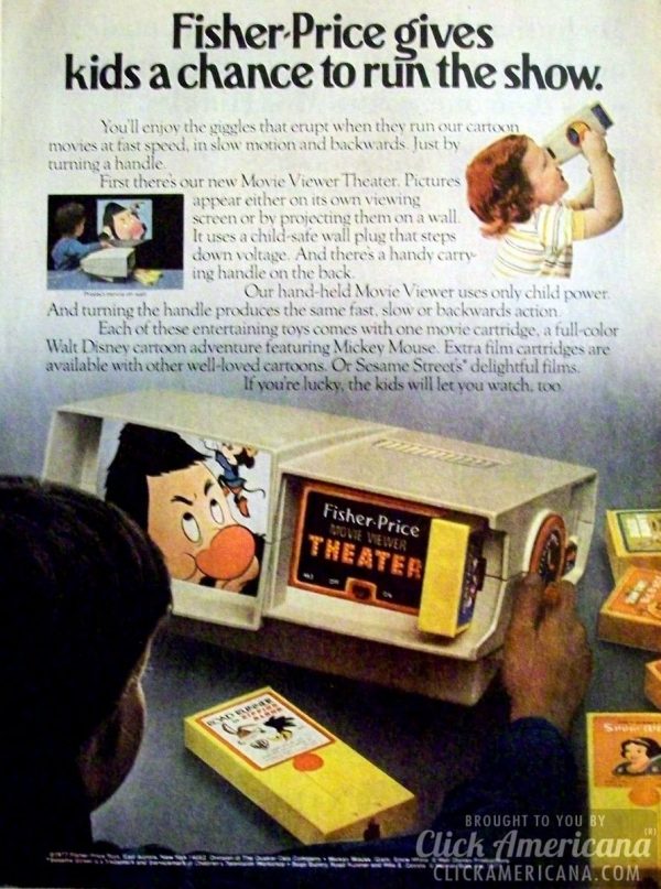 Fisher-Price Movie Viewer toys from the '70s let kids turn a handle to ...