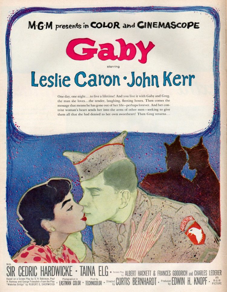 About Gaby, the classic movie starring Leslie Caron & John Kerr (1956) - Click Americana