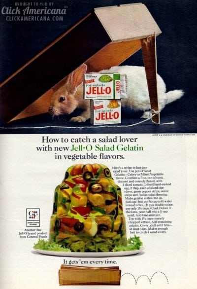 Jell-O Salad Gelatin: Would you eat jello in celery & mixed vegetable ...