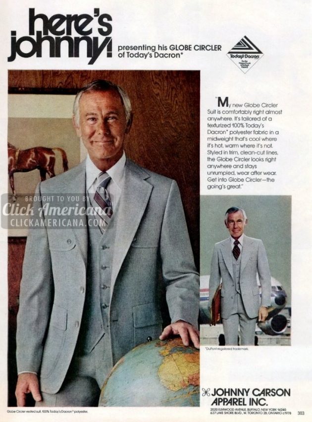 Want confidence? Dress like Johnny Carson (1978) - Click Americana
