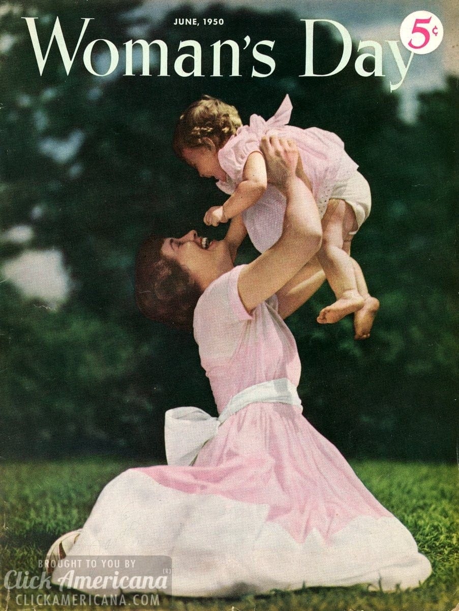 Woman's Day magazine covers from 1950 show the trends of the era ...