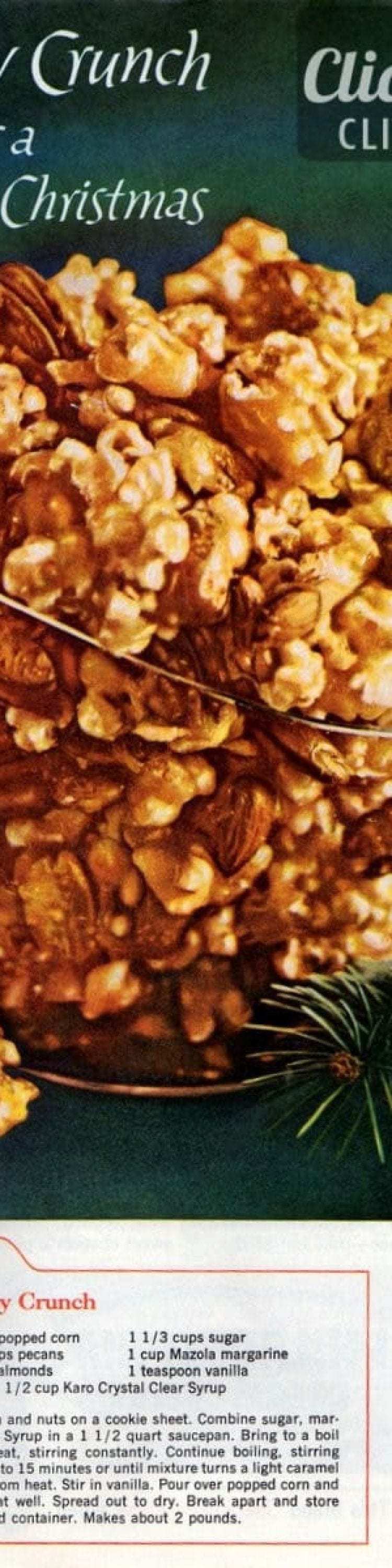 Karo Crazy Crunch caramelized popcorn (1964) - Click Americana