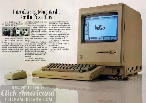 Apple introduces the Macintosh personal computer (1984) - Click Americana