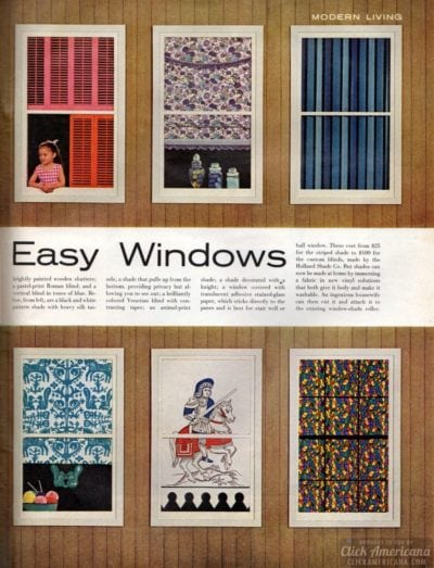 40 mid-century window blinds, vintage shutters & cool retro window ...