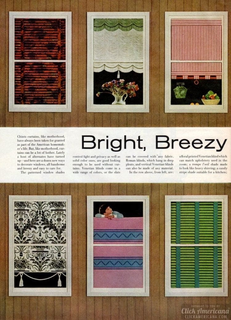 40 mid-century window blinds, vintage shutters & cool retro window ...