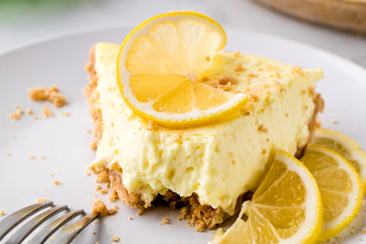 This Jello pudding no-bake lemon cheesecake recipe only has 4 ...