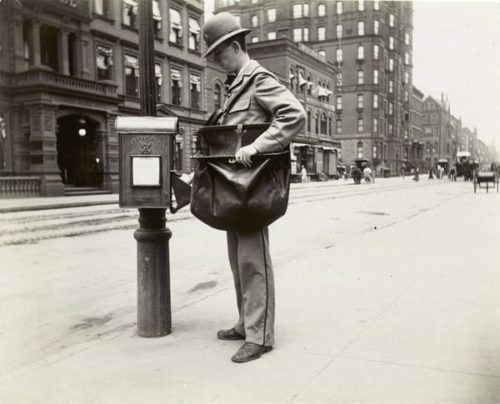 See vintage mail carriers & post office service carts from 100+ years ...