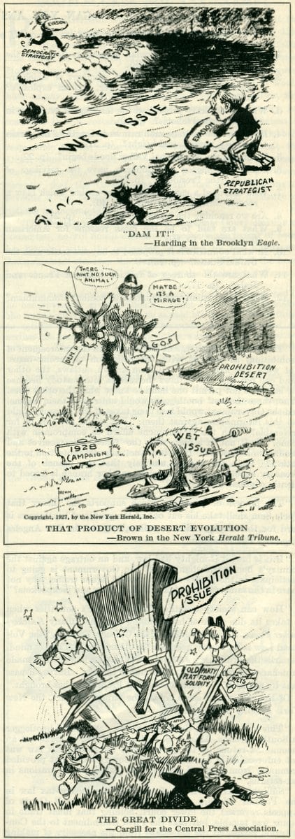 Prohibition political cartoons (1927) - Click Americana
