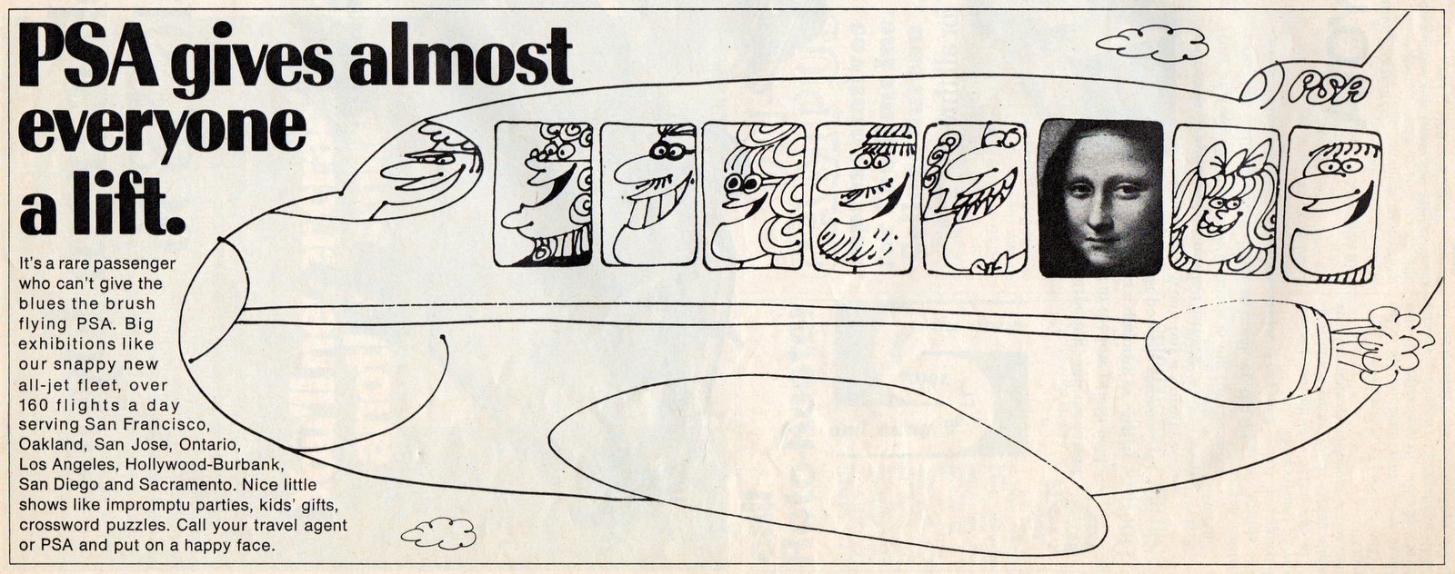 Remember the planes with a smile? We've got vintage PSA ticket jackets ...