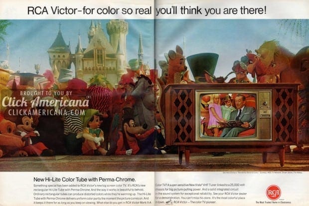 See RCA Victor's new big screen color TV (1966) - Click Americana