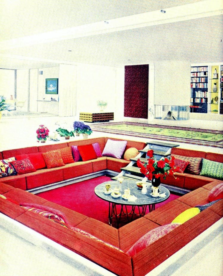 The mid-century conversation pit: Check out dozens of trendy 60s & 70s ...