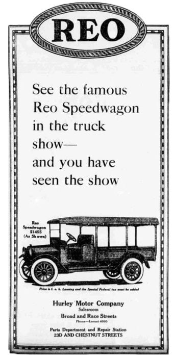 The original REO Speedwagon truck started as a sturdy work vehicle in ...
