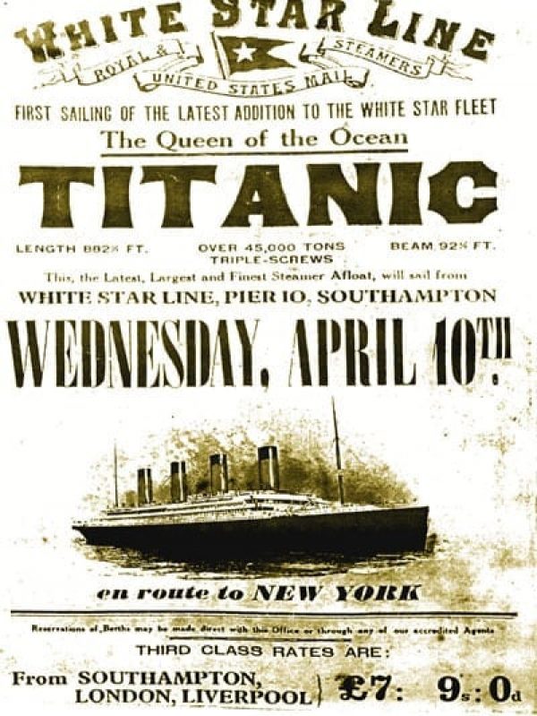 Vintage articles and more tagged 'titanic ' at Click Americana
