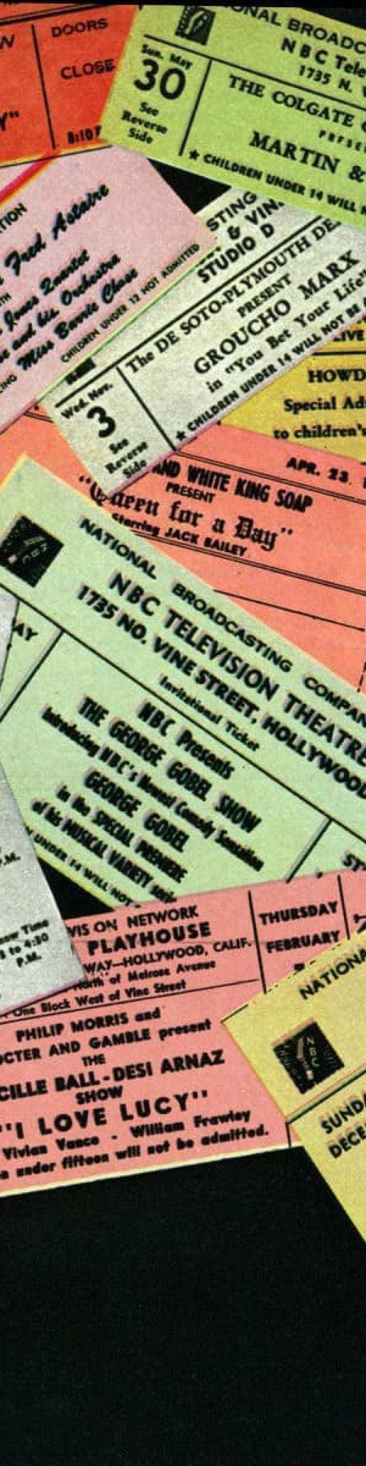 Collectors' items: Ticket stubs from the 1940s & 1950s - Click Americana