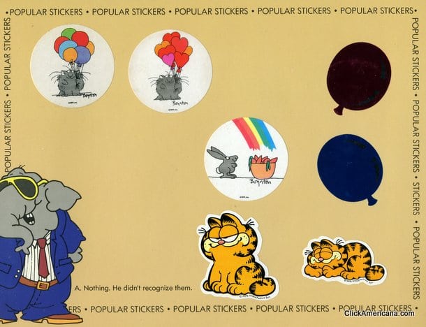 80s Sticker Book
