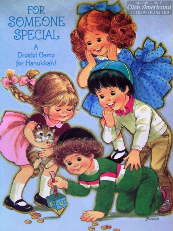 Chanukah Sameach! 8 vintage Hanukkah cards for kids - Click Americana