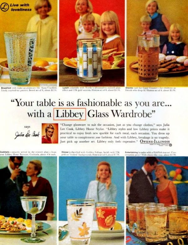 60 Vintage Libbey Drinking Glass Designs From The 60s Click Americana