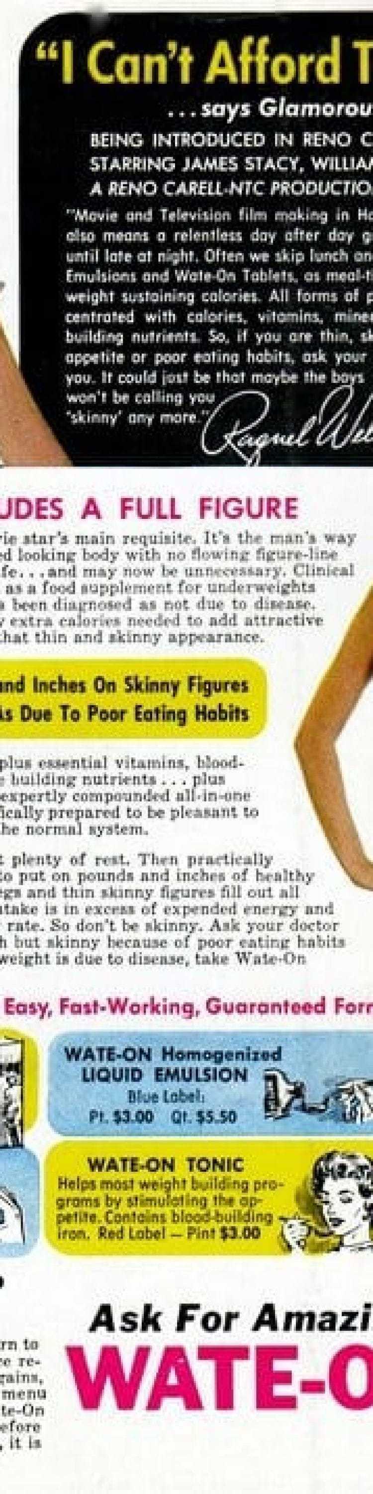 Don't be skinny! Try Wate-On (1967-1969) - Click Americana