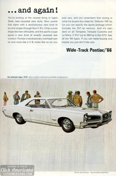 Vintage Pontiac car ads from the 1960s - Click Americana