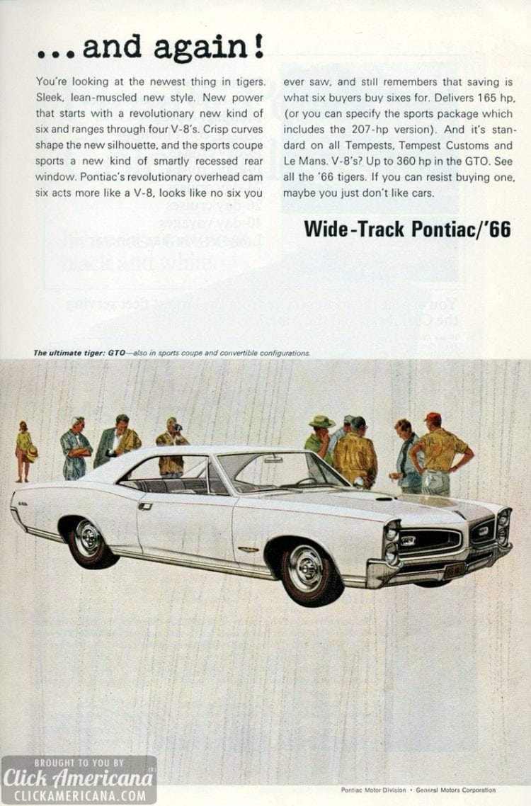 Vintage Pontiac car ads from the 1960s - Click Americana