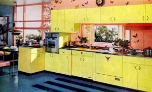 Pink & yellow kitchens of the fifties - Click Americana